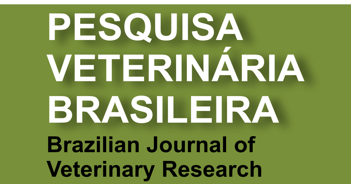 Welcome to Brazilian Journal of Veterinary Research